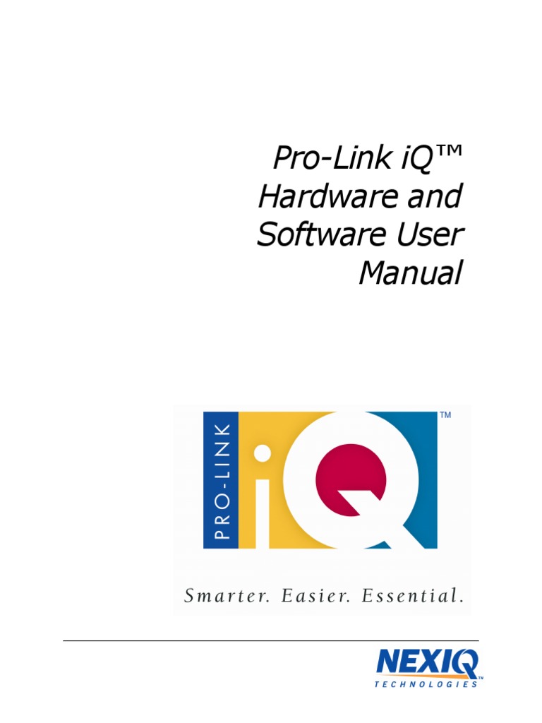 ProLink Iq UserManual v1 111609 | PDF | Websites | Computer Hardware
