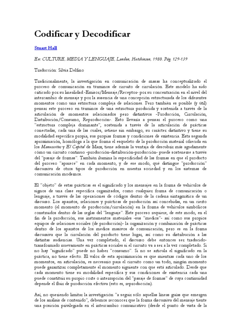 Hall Codificar Decodificar | PDF