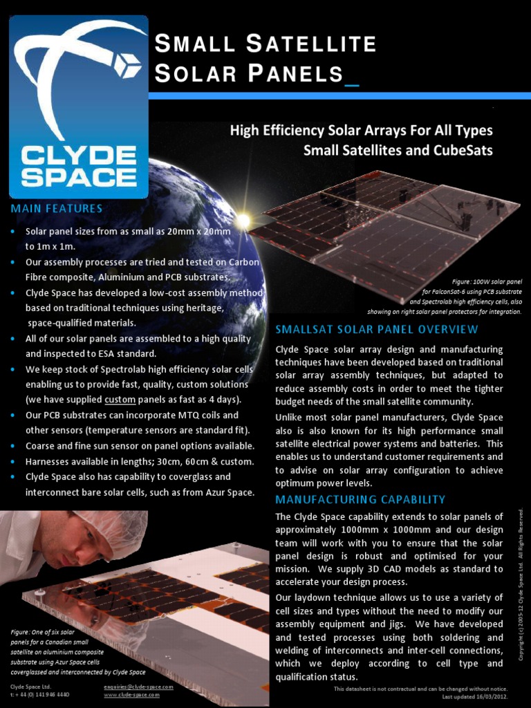 Solar Panel Datasheet | PDF | Solar Panel | Printed Circuit Board
