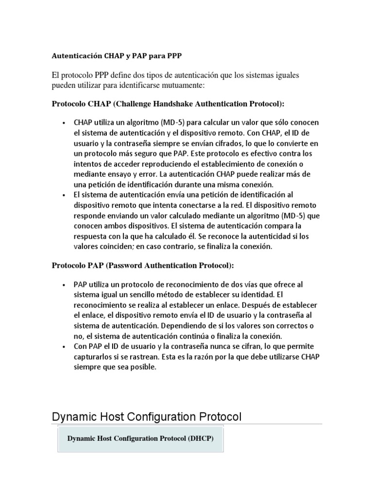 Autenticación CHAP y PAP para PPP | PDF | Protocolos de internet | Protocolos de red