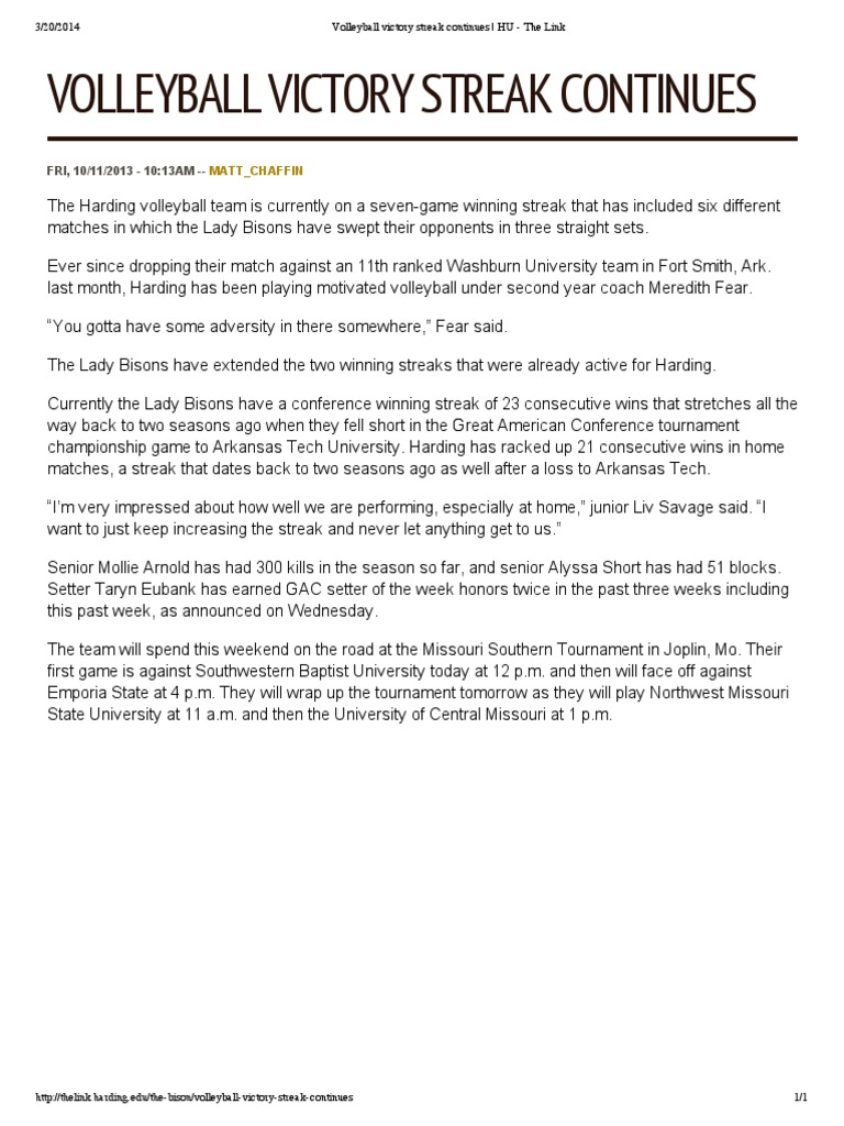 Volleyball Writing | PDF