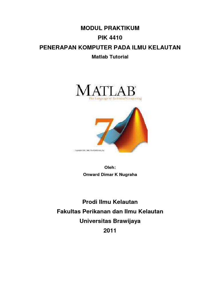 MATLAB DASAR DAN OPERASI MATRIKS | PDF