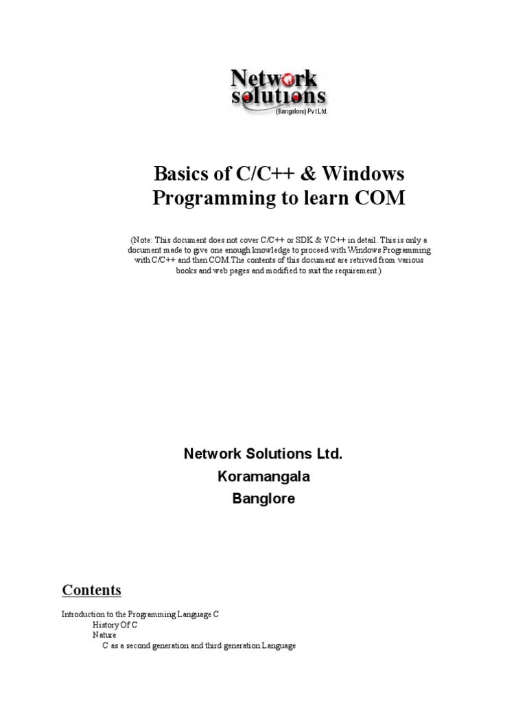 C Training Material | PDF | C++ | C (Programming Language)