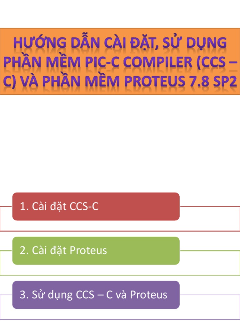 Huong Dan Cai Dat Va Su Dung CCS-C Va Proteus | PDF