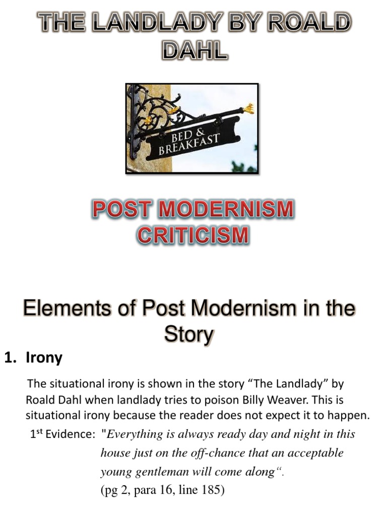 The Landlady by Roald Dahl | PDF