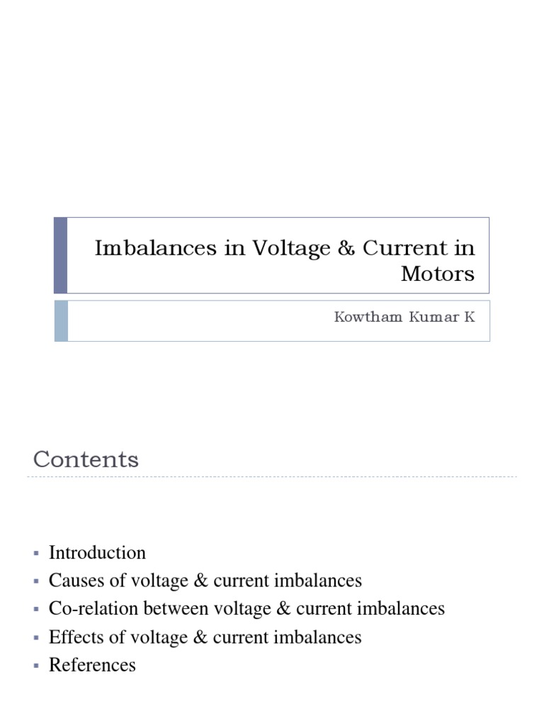 Voltage & Current Imbalances | PDF | Electric Current | Transformer