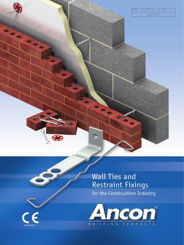 Ancon Wall Ties and Restraint Fixings For Brick, Block and Stone | PDF ...
