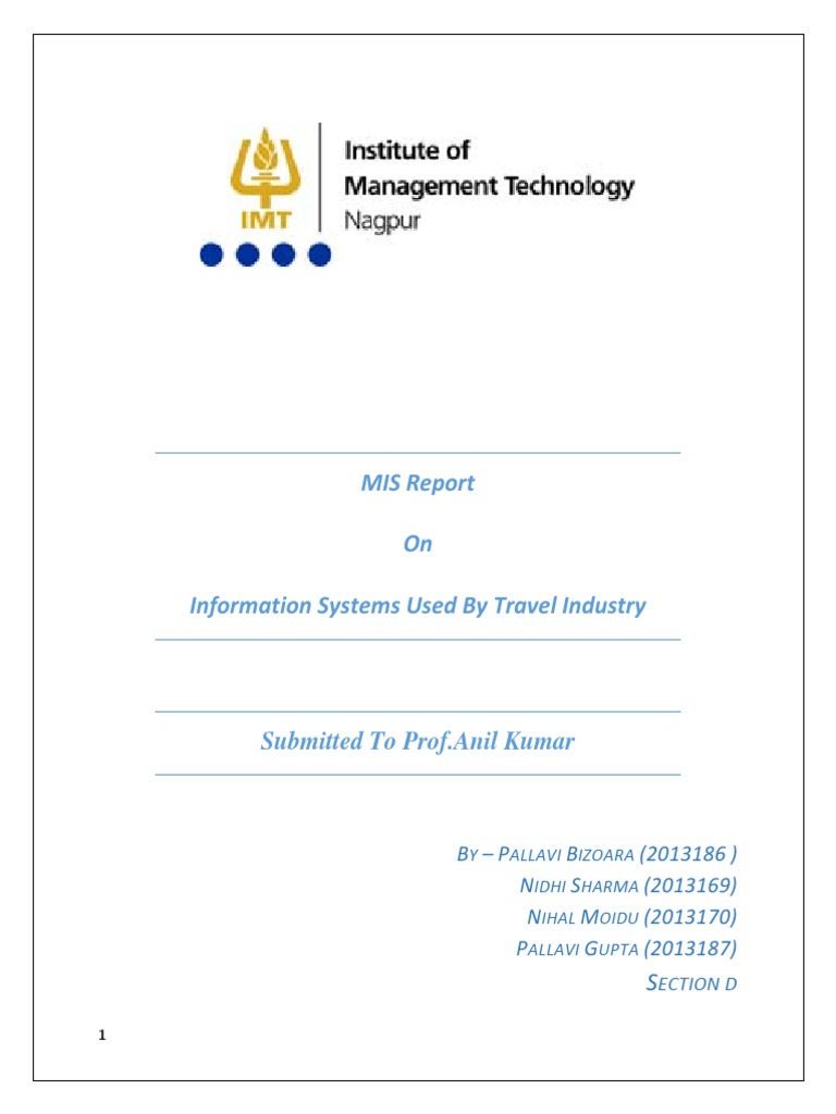 Mis Report | PDF | Enterprise Resource Planning | Airlines