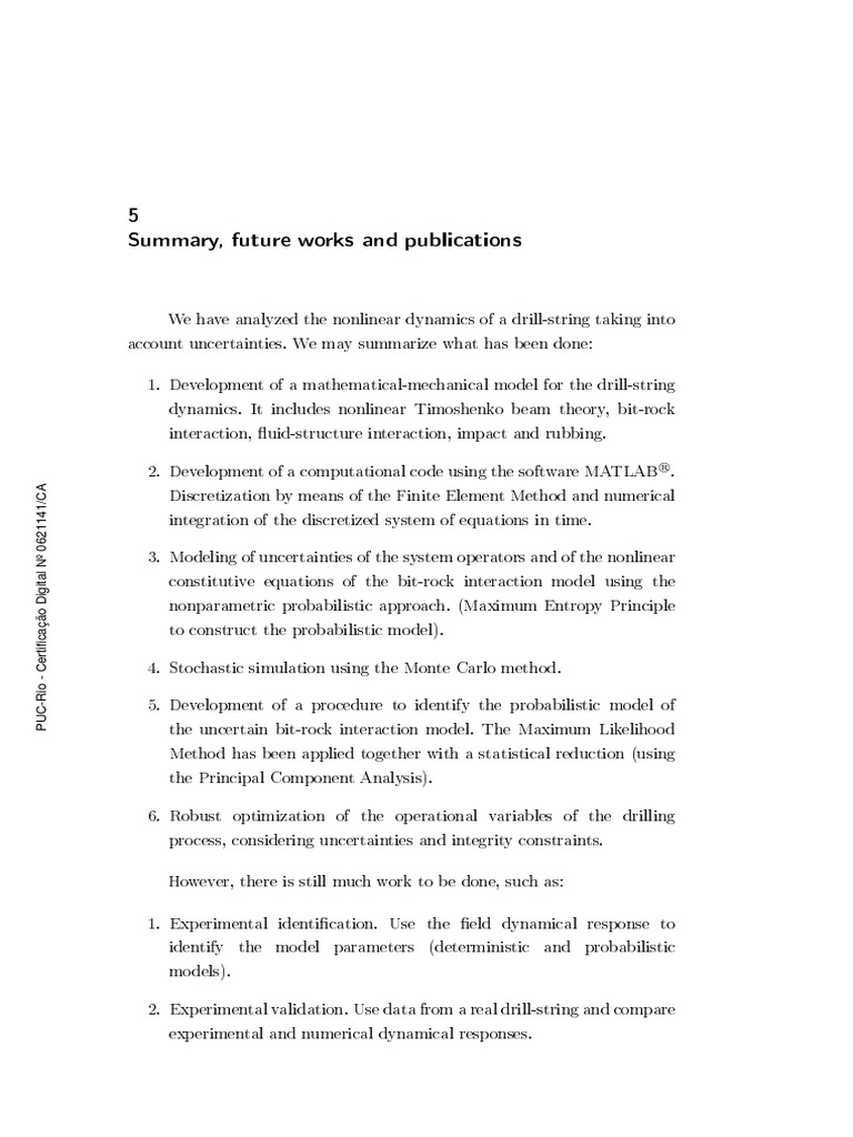5 Summary, Future Works and Publications | PDF | Computational Science ...