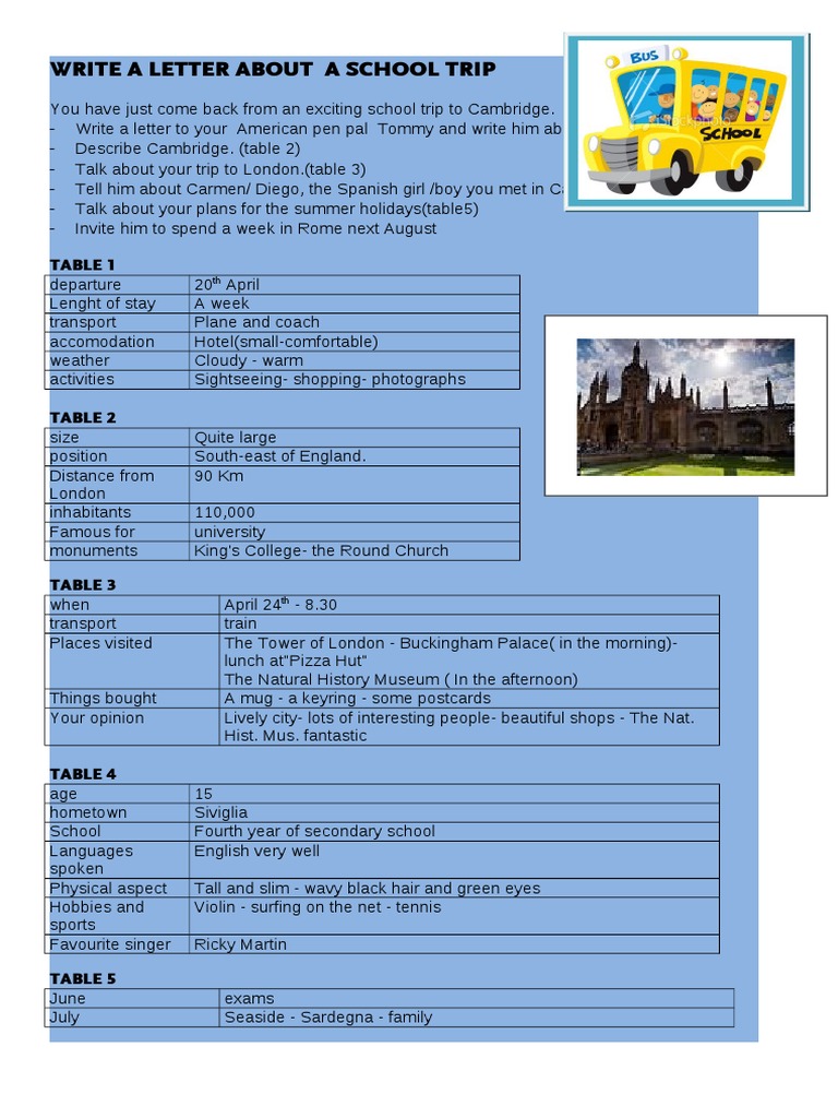 Write A Letter About A School Trip | PDF | Poetry