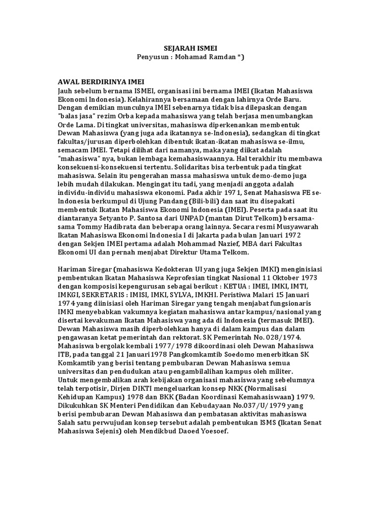 Sejarah Ismei | PDF