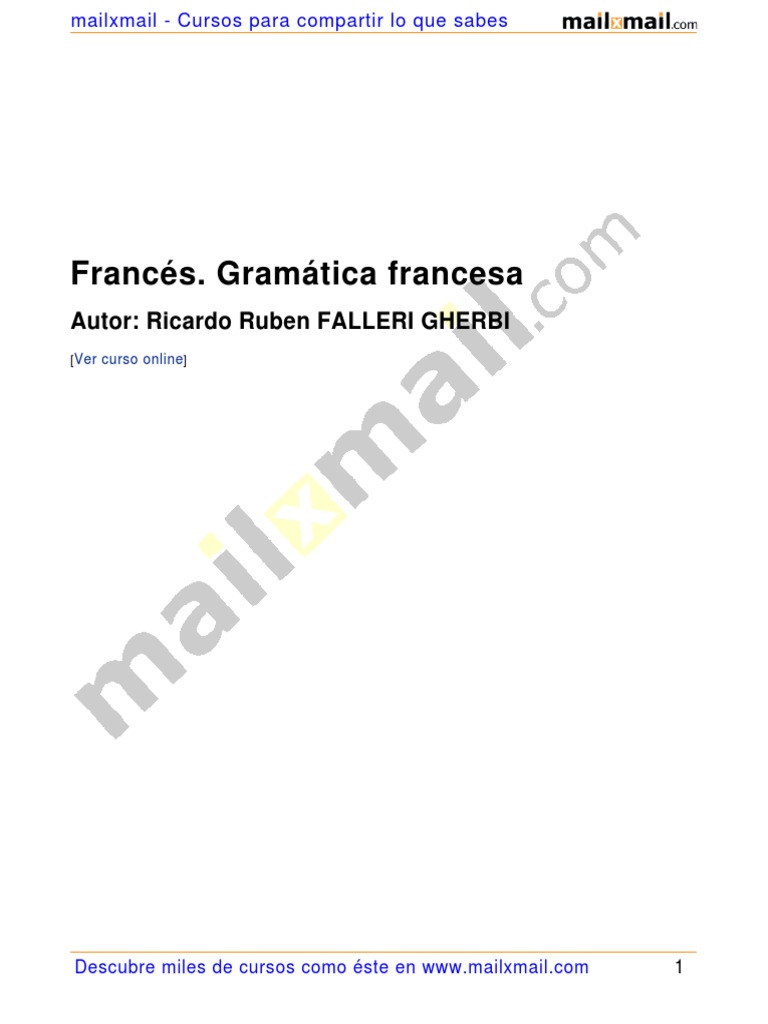 Frances.gramatica Francesa | Idioma francés | Adjetivo