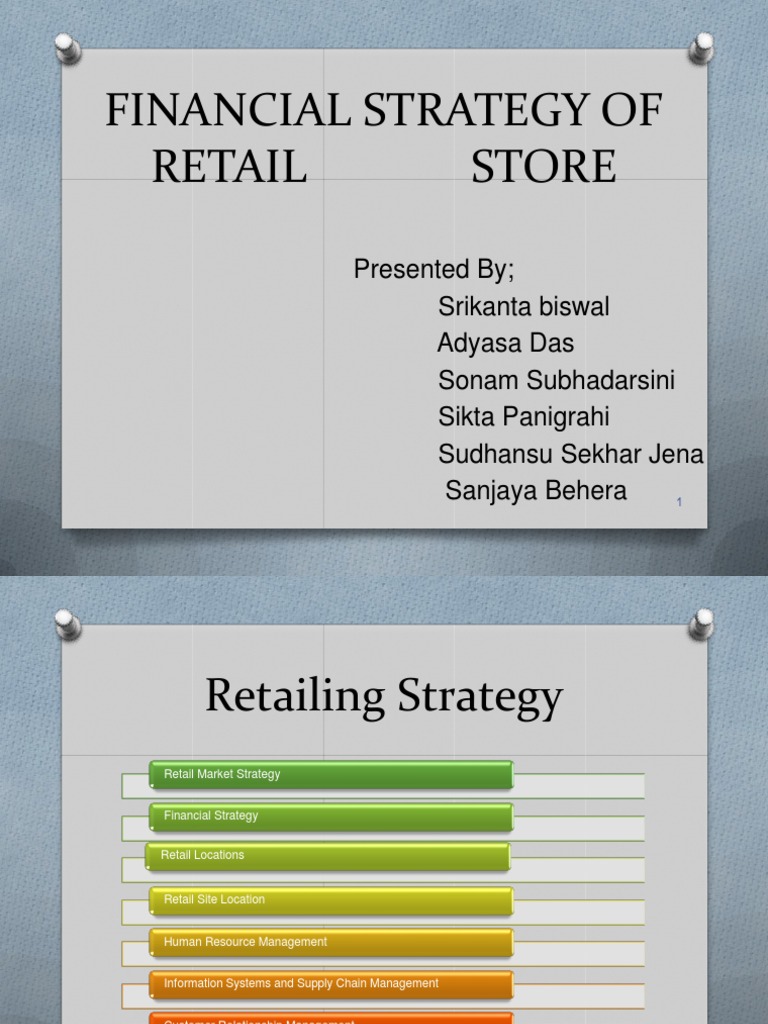 Financial Strategy of Retail Store | PDF | Inventory | Revenue