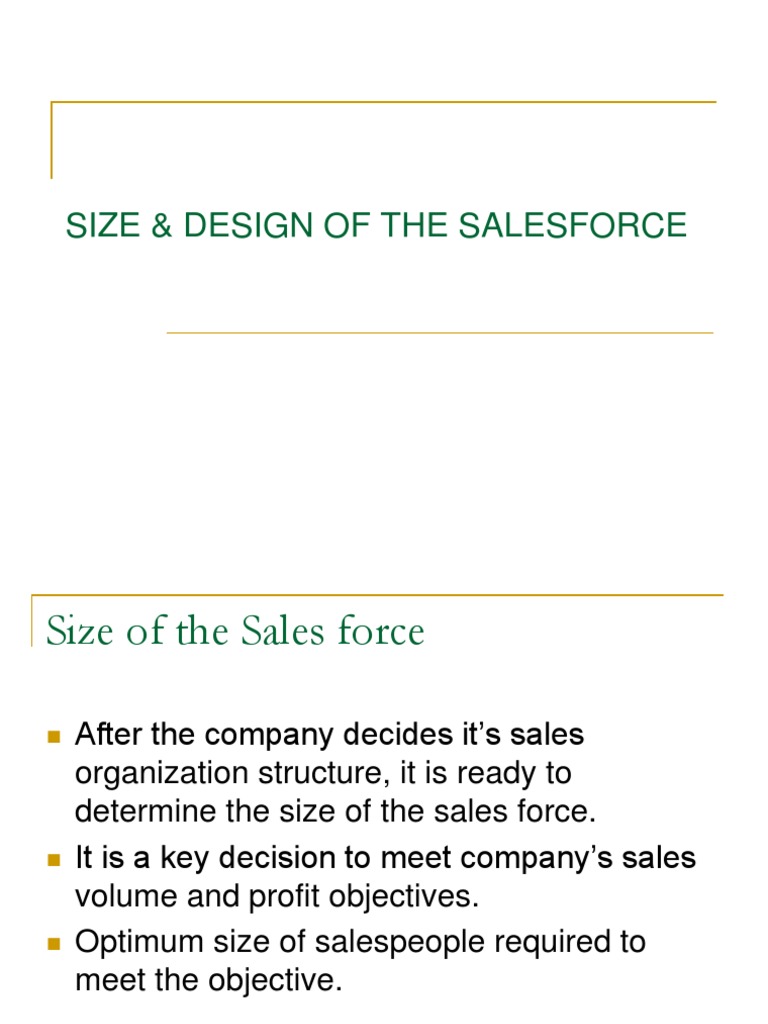 Optimizing Sales Force Size | PDF | Sales | Microeconomics