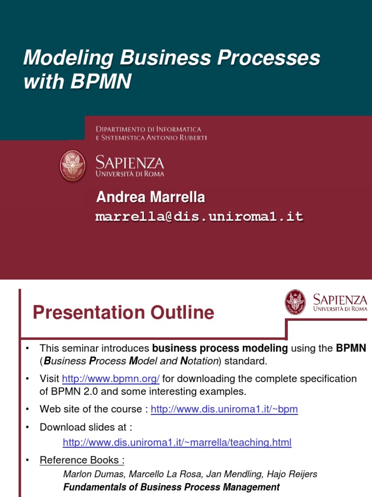 Sem PM 12-13 BPMN | PDF | Object Management Group | Business Process