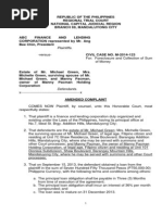 Motion For Leave To File Amended Complaint Motion To Amend Sample | PDF ...