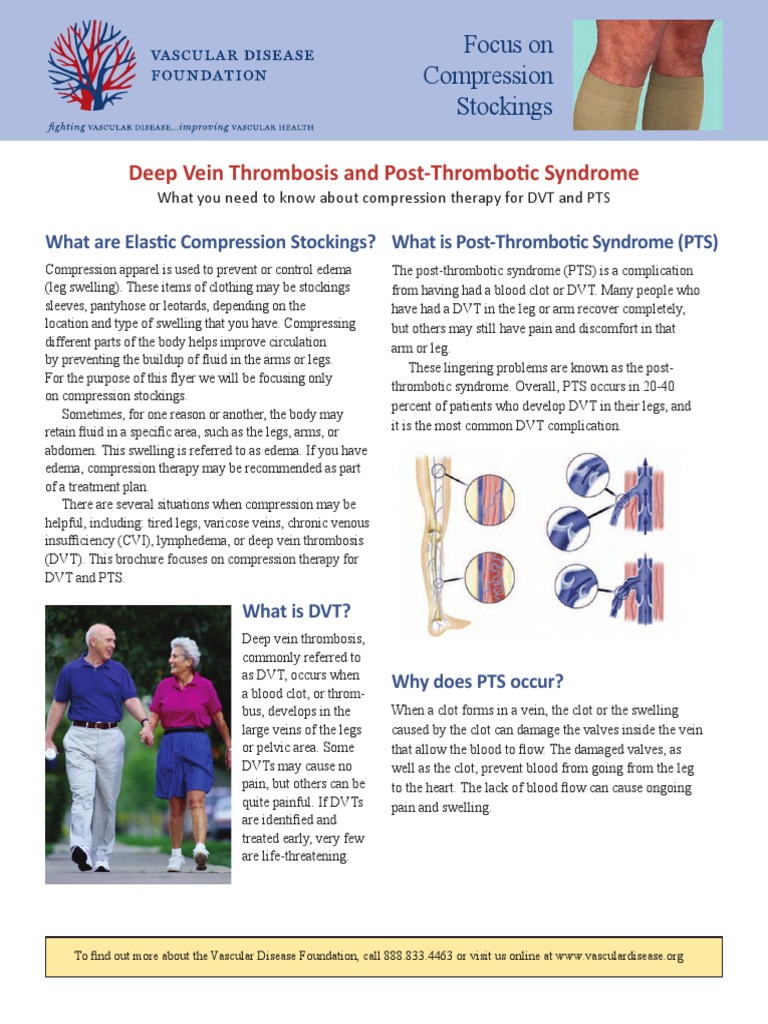 Focus on Compression Stockings Flyer | Thrombosis | Vein
