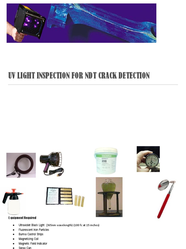 Uv Light Inspection for Ndt | Ultraviolet | Welding