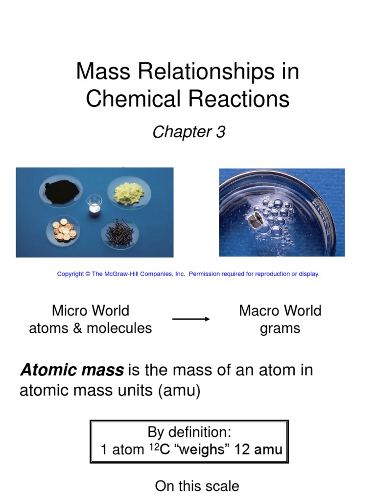 3 CHANG Mass Relationships in Chemical Reactions PPT - ppt3c | PDF ...