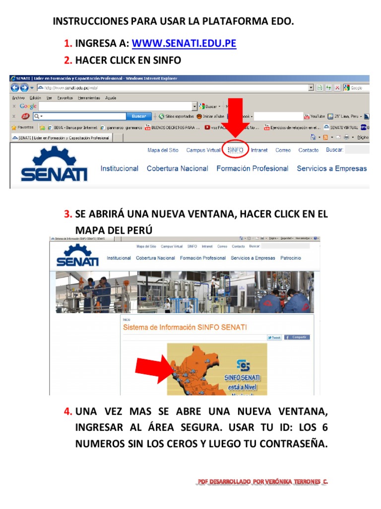 Guía completa EDO Senati 16 pasos | PDF