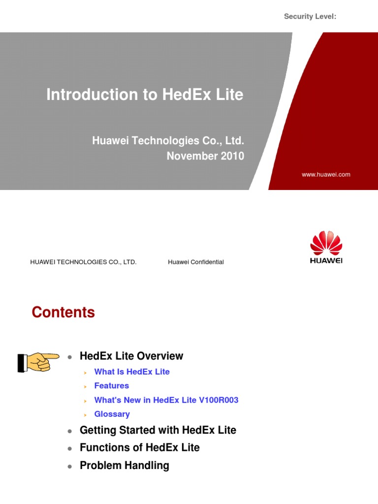 HedEx Lite V100R003 Introduction V2.0 | PDF | Firefox | Icon (Computing)