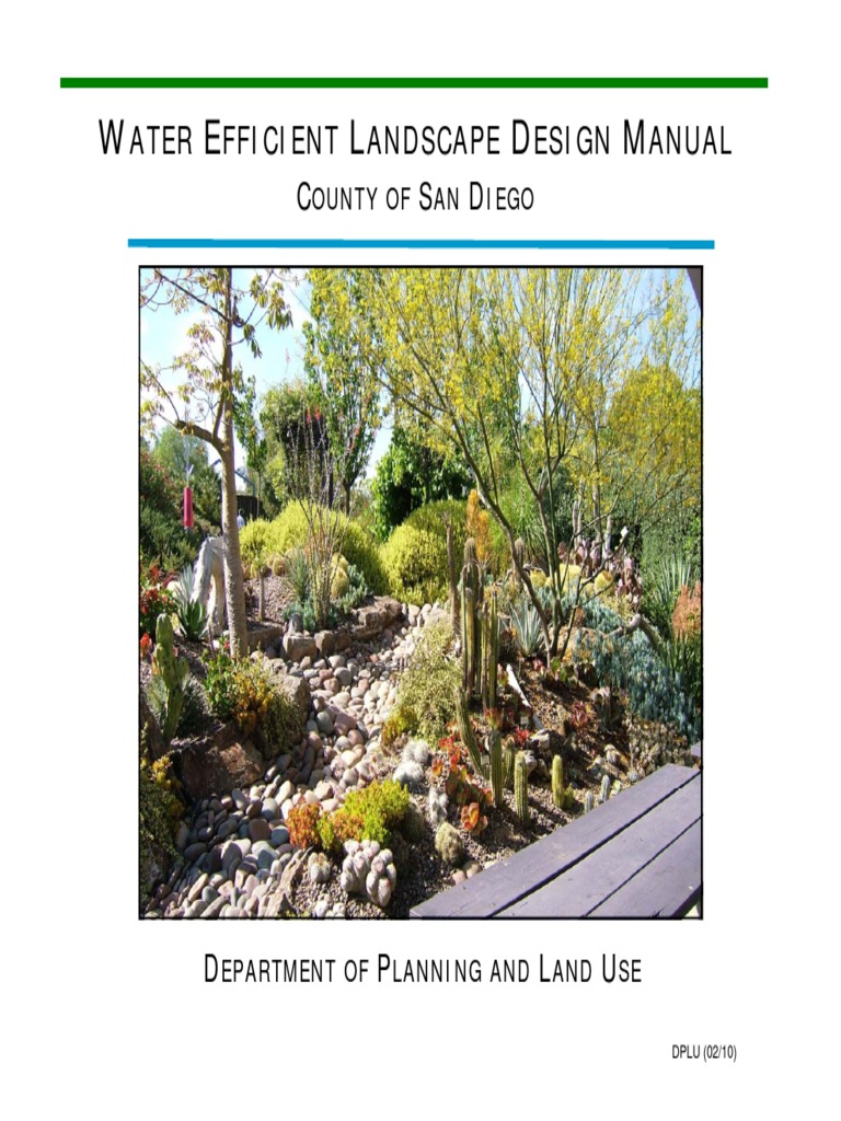 San Diego County Water Efficient Landscape Design Manual | PDF