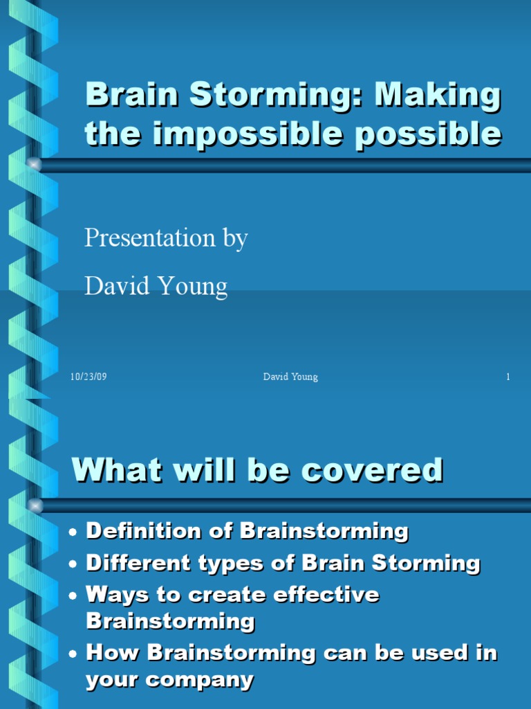 Brainstorming Basics | PDF | Brainstorming | Psychological Concepts