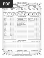 Dark Heresy 2E - Character Sheet - Form Fillable 1.2 | PDF