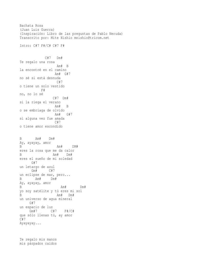 Bachata Rosa | PDF