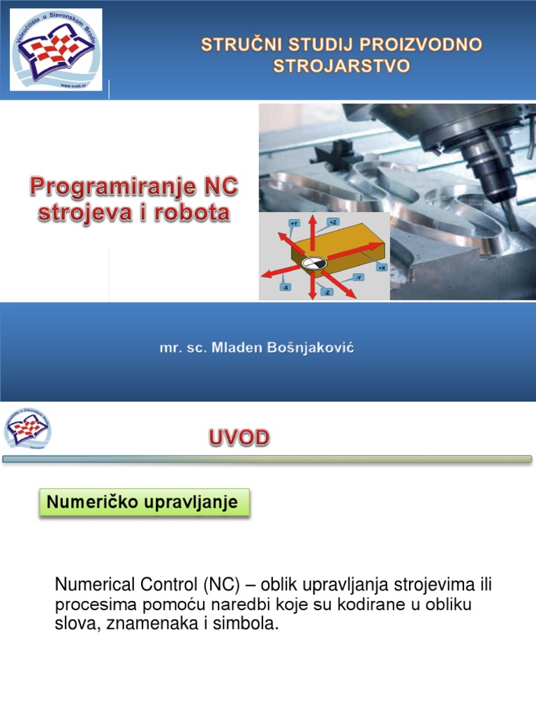 Predavanje NC Strojevi | PDF