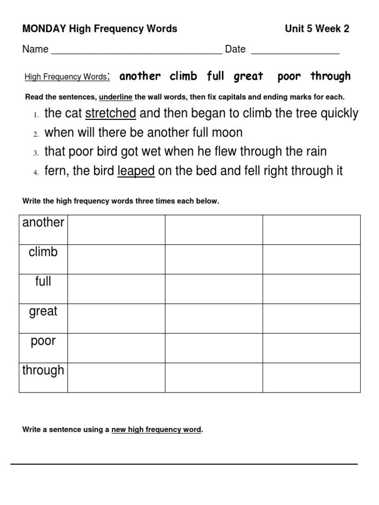Wonder Words Unit 5 Week 2 | PDF | Language Arts & Discipline | Foreign ...