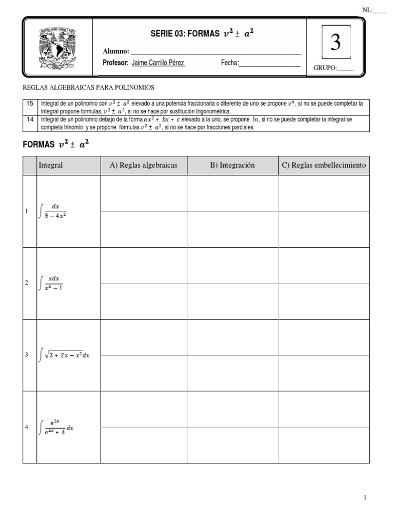 Serie 03 (2 Hojas) | PDF