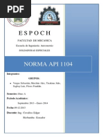 NORMA API 1104 Traducccion | PDF | Soldadura | Construcción