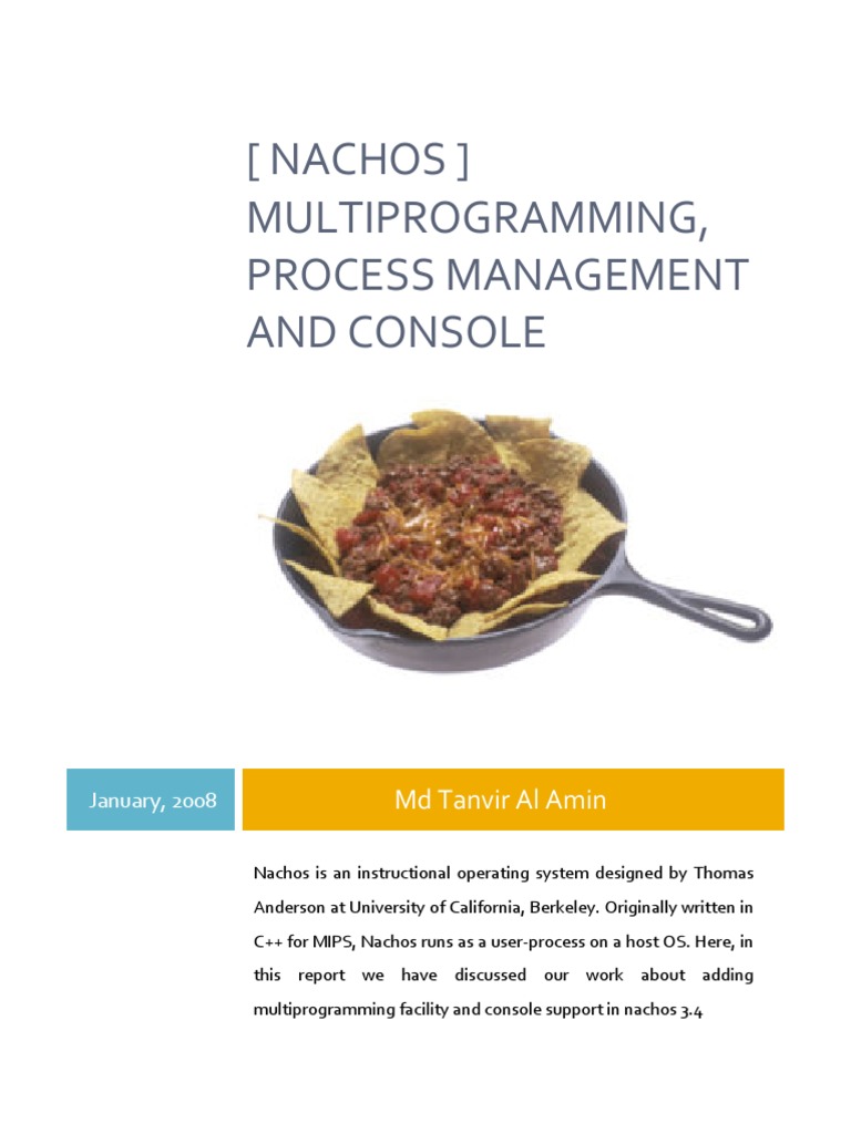 Nachos 2 | PDF | Kernel (Operating System) | Process (Computing)