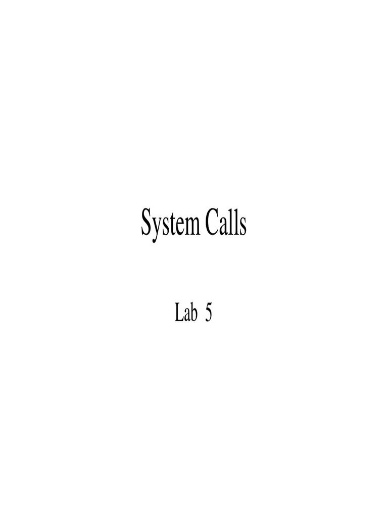 Sys Calls | PDF | Parameter (Computer Programming) | Computer File Sys Calls | PDF | Parameter (Computer Programming) | Computer File