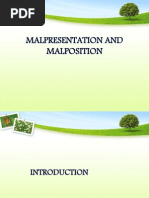 Malposition & Malpresentation | PDF | Midwifery | Childbirth