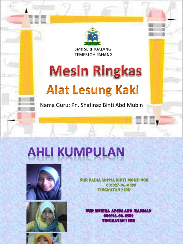 Contoh PP Model Mesin Ringkas | PDF | Olahraga & Rekreasi | Memasak ...