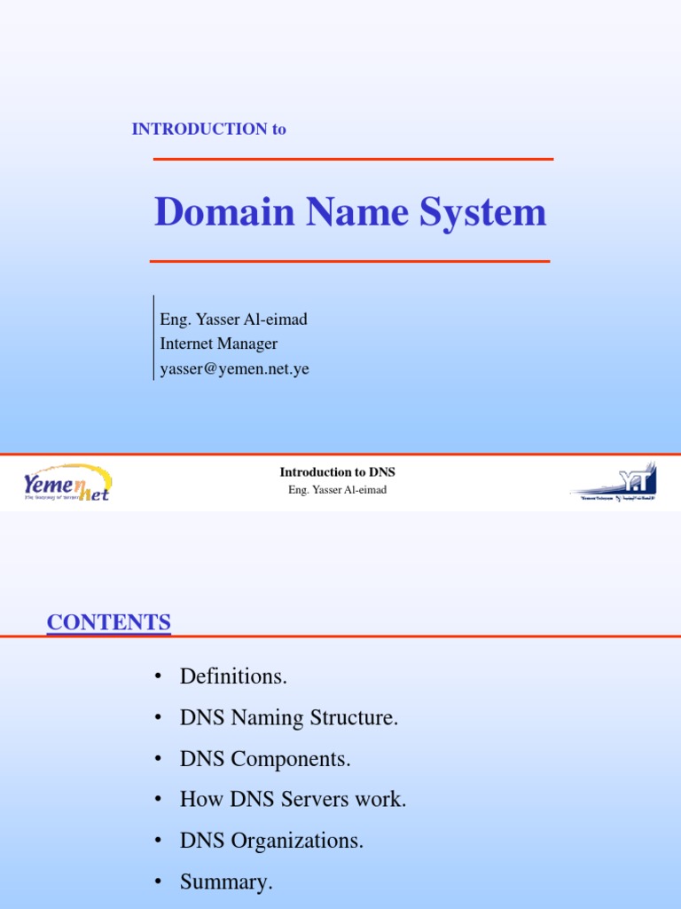 Domain Name System | PDF | Domain Name | Web Server