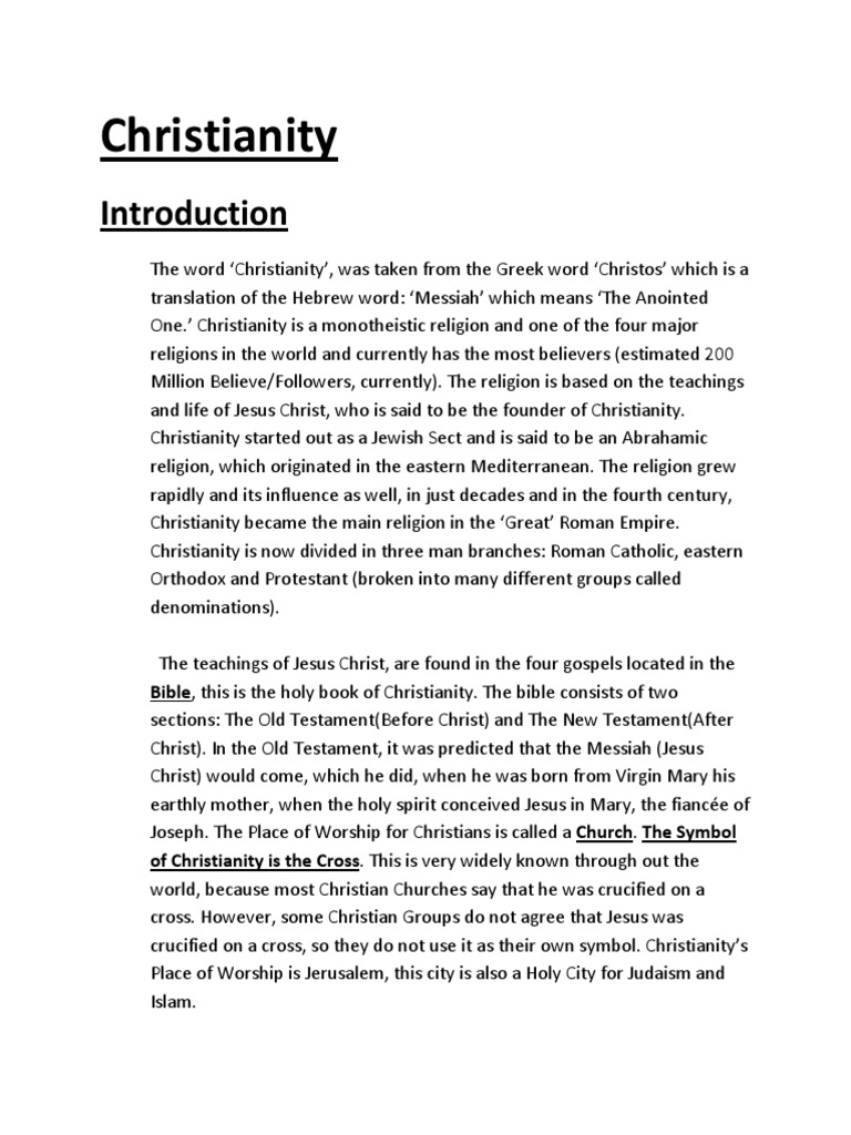 Christianity: Bible, This Is The Holy Book of Christianity. The Bible ...