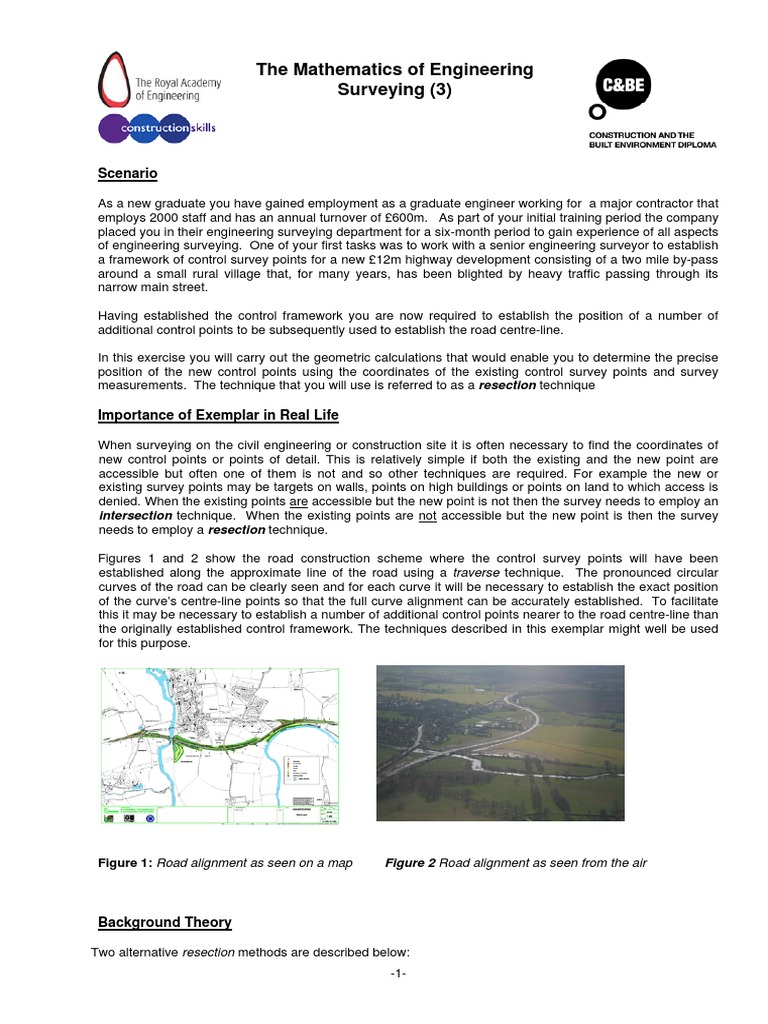 Engineering Surveying Resection Calculations | PDF