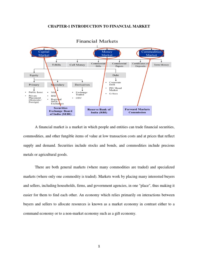 Project On Indian Financial Market. | PDF | Secondary Market | Money Market