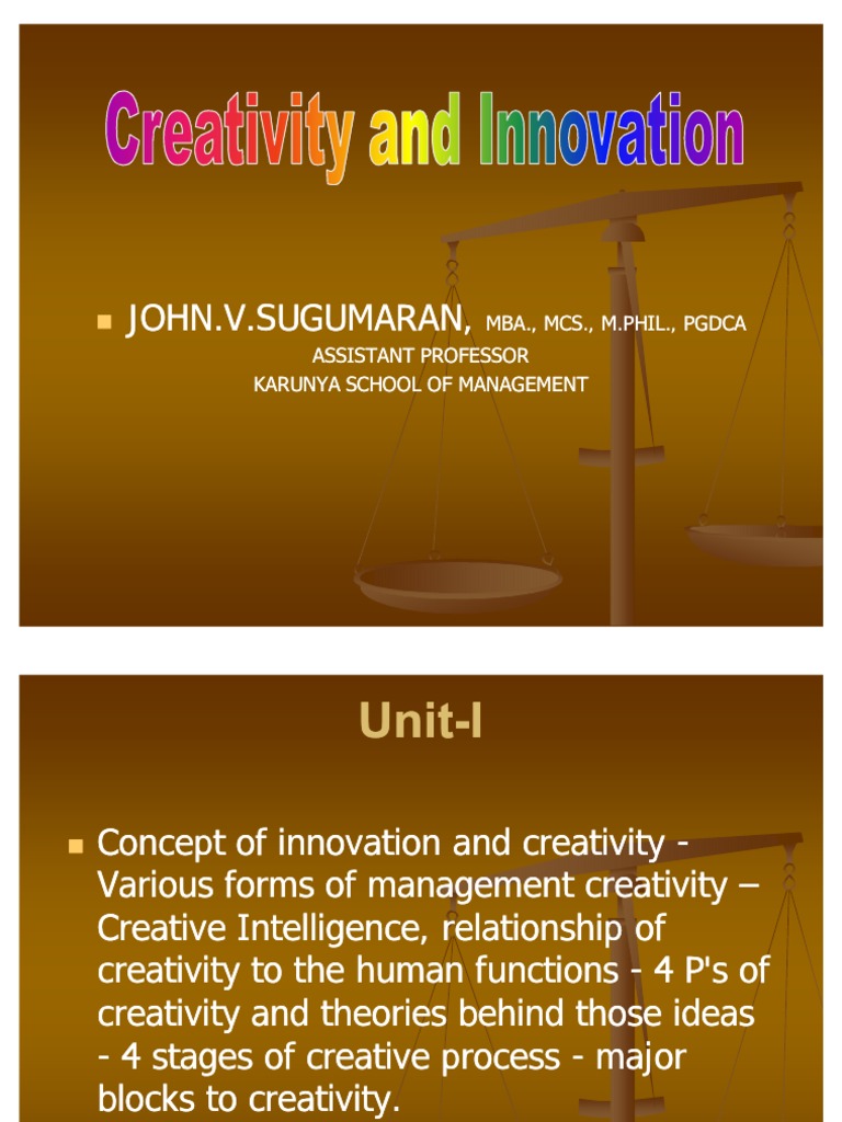 Creativity and Innovation | PDF | Creativity | Empowerment