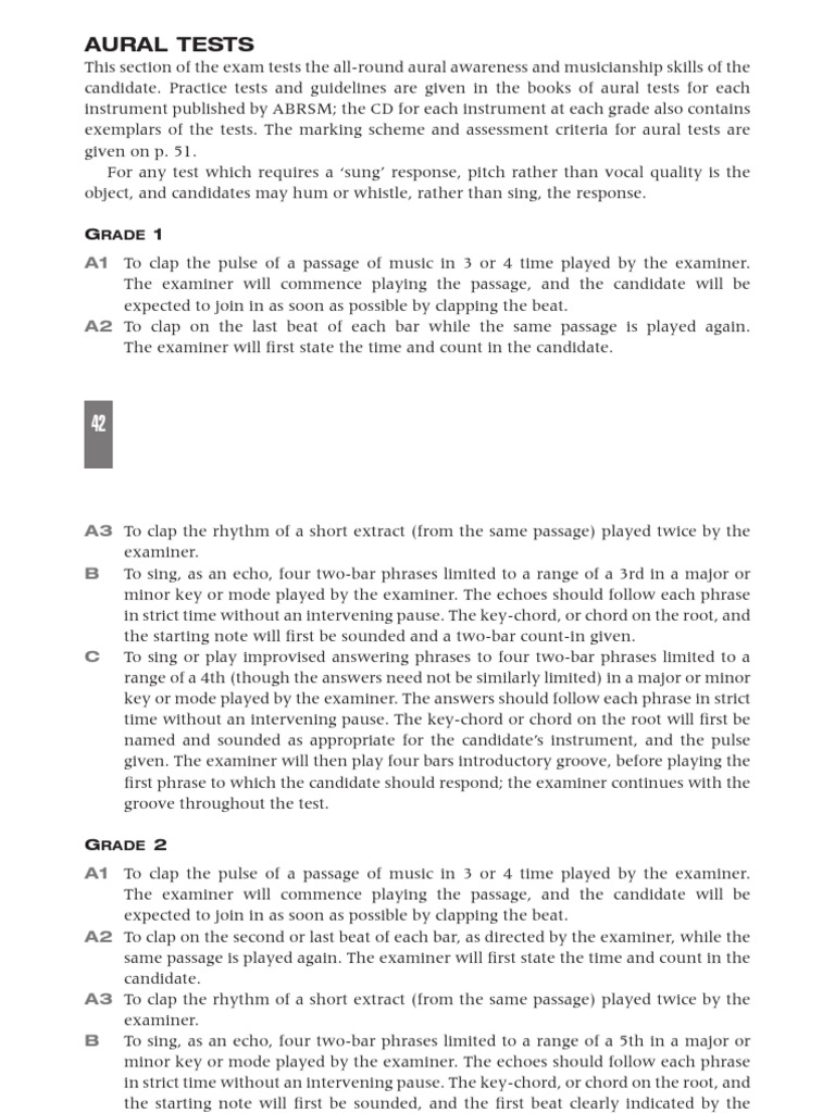 ABRSM Jazz Aural Tests | PDF | Musical Techniques | Test (Assessment)