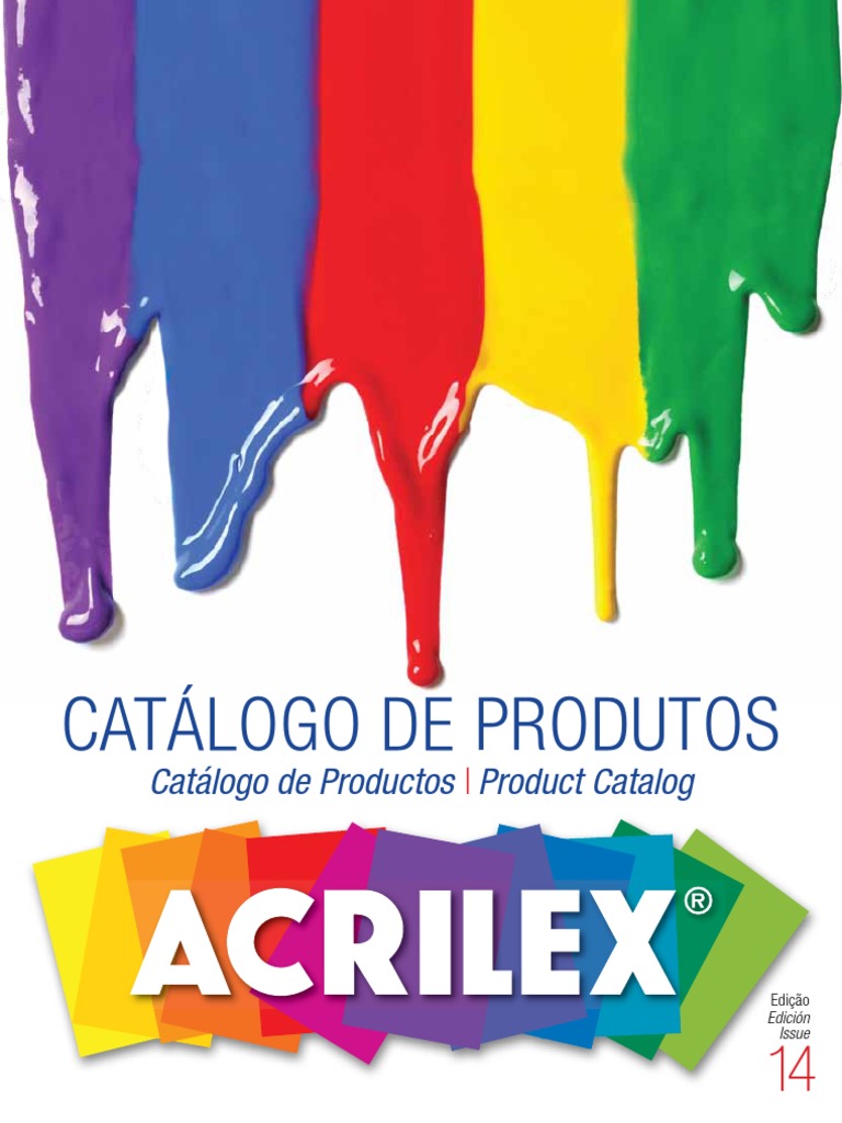 Catalogo Acrilex 2013 Tintas | PDF | Técnicas artísticas | Mídia artística