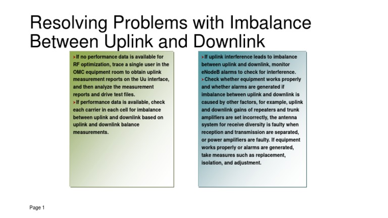 Telecom Uplink/Downlink Solutions | PDF | Technology & Engineering