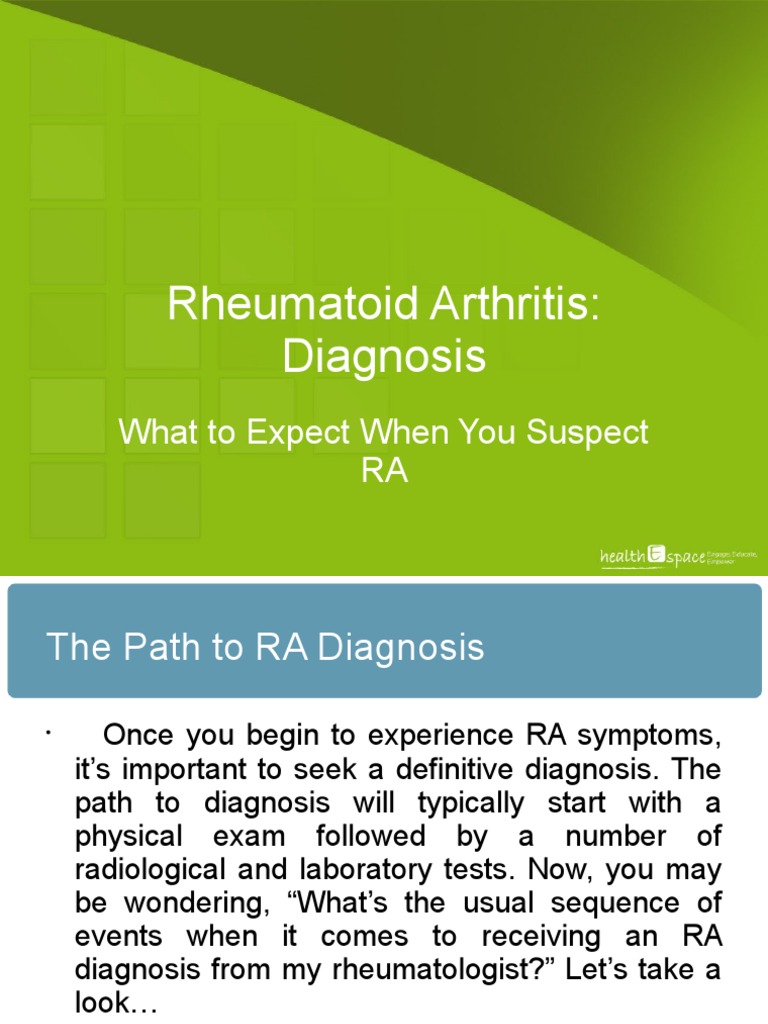 Rheumatoid Arthritis: Diagnosis: What To Expect When You Suspect RA ...