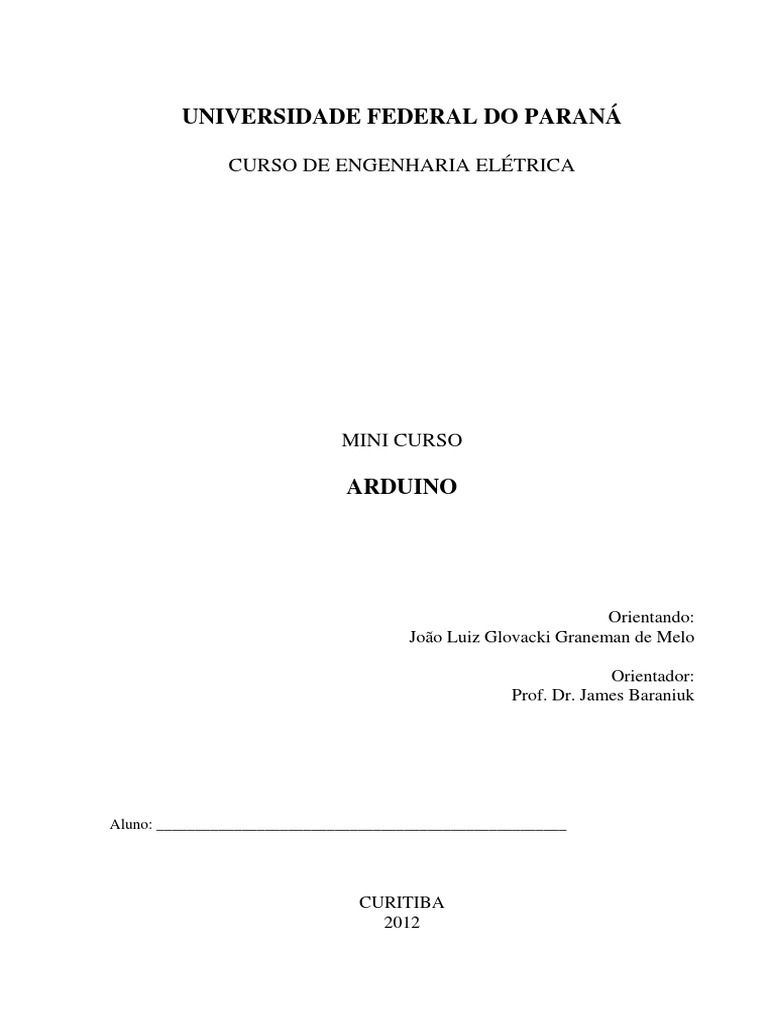 Mini Curso Arduino PDF | PDF | Arduino | C