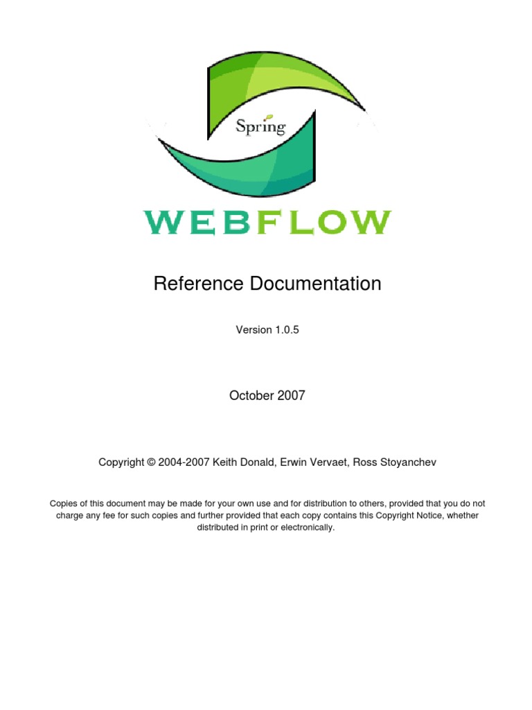 Spring Webflow Reference | PDF | Spring Framework | Application ... Spring Webflow Reference | PDF | Spring Framework | Application ...