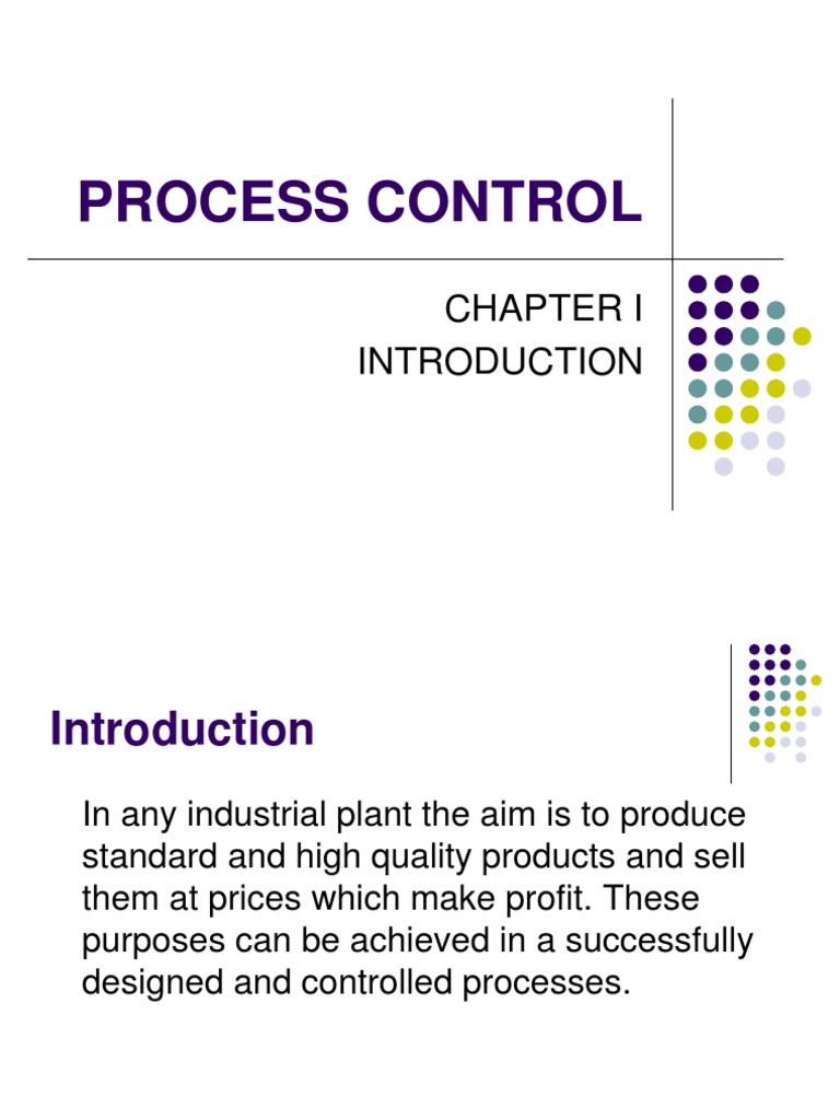 Process Control CHP 1 | PDF | Control Theory | Process Control