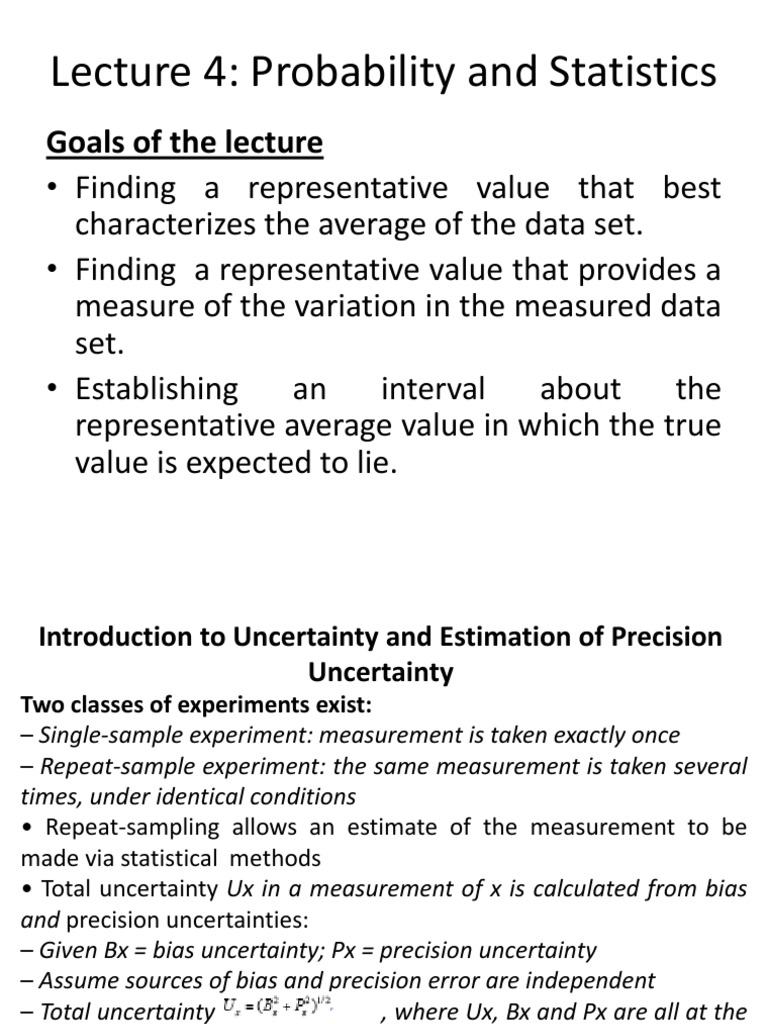 Representing Uncertainty in Measurements: An Introduction to ...